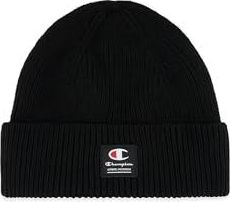 Champion Lifestyle Caps (806069) -Recycled Acrylic Knitted Yarn Block Logo Bonnet, Noir (KK001), Taille Unique Mixte