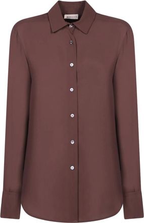 Blanca Vita Femme, Blouses et Chemises, Brun, Taille: 42 FR Long Sleeve Shirt
