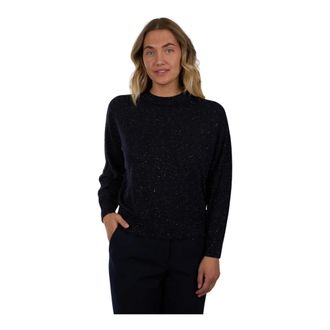 PESERICO Leichter Rundhals-Strickpullover - - Knitwear - Damen - Blau - 3XL