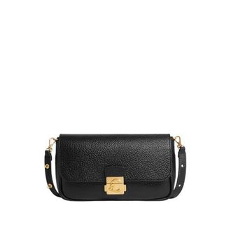 Coccinelle Cuir sac &agrave; &eacute;paule bandouli&egrave;re sac daccessoires C-Me Lock Mini Bag Noir