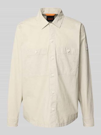 Boss Orange by Hugo Boss Regular Fit Hemdjacke mit Brusttaschen Modell Locky