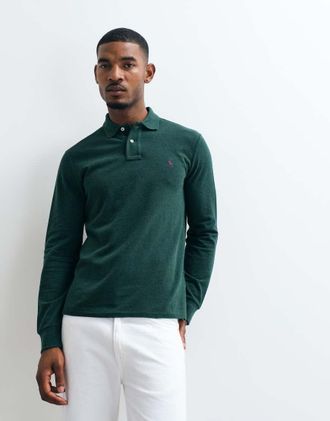 Polo Ralph Lauren polo slim fit avec logo iconique en vert fonc&eacute;