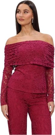 Harper & Yve Jenthe-Ls Top - - Blouses & Shirts - Damen - Rosa - S