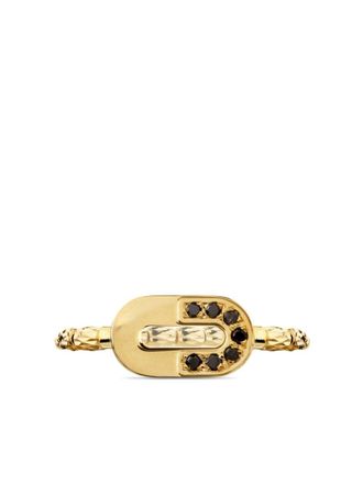 Officina Bernardi bague en or 18ct pavée de diamants