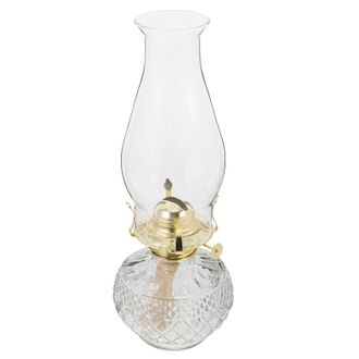 Angoily Vintage Glas &ouml;llampe Kerosinlampe f&uuml;r Innenr&auml;ume Retro Design Stabile Petroleumlampe aus Glas und Edelstahl f&uuml;r Notbeleuchtung Wohnzimmer Tischdekorat