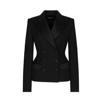 Dolce & Gabbana Damen, Jacken, Schwarzk, MGr&ouml;&szlig;e