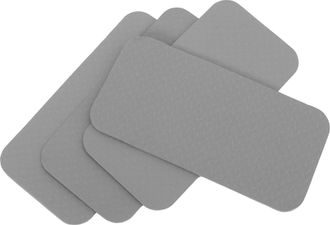 BESTONZON 4 St&uuml;ck N&auml;hmaschinen Fu&szlig;pedalmatten aus TPE rutschfeste Vibrations und Ger&auml;uschd&auml;mpfungsmatten 34X17X06cm Vibrationsisolierende Schutzmatten f&uuml;r N&auml;hma