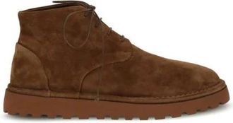 Marsèll Homme, Chaussures, Brun, Taille: 44 EU Bottines en Daim Faites Main avec Semelle en Caoutchouc