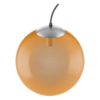 Ledvance Vintage Edition 1906, Deckenleuchte mit E27 Sockel, Oranges Glas, Ohne Leuchtmittel, Bubble Pendant