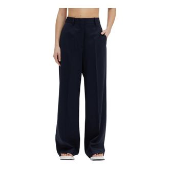 Erika Cavallini Semi Couture Breite Hose - - Trousers - Damen - Blau - XL