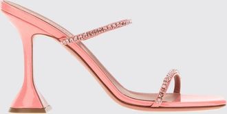 Amina Muaddi Mules Gilda en vernis avec cristaux