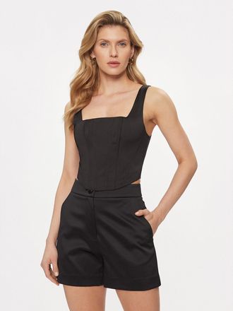 Guess Top Sia W4GH47 WDEE2 Schwarz Regular Fit