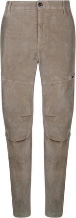 C.P. Company C.p. Company, Homme, Pantalons, Brun, Taille: 2XL Pantalon Stretch en Velours C&ocirc;tel&eacute; Motif Noyer