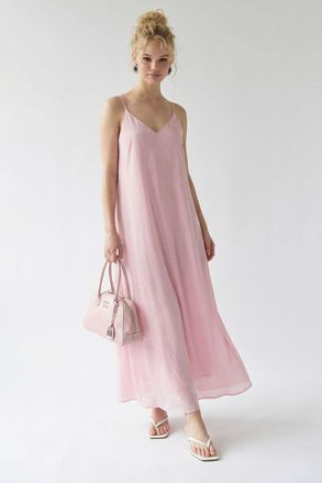 Mixray &Auml;rmelloses A-Linien-Maxikleid