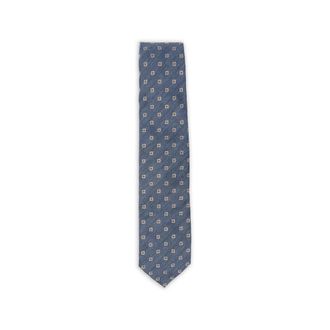 Barba Cravate &agrave; motif g&eacute;om&eacute;trique - Homme - Accessoires - Bleu - Taille: ONE Size
