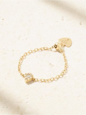 Pers&eacute;e Floating Ring Aus 18 Karat Gold Mit Diamanten