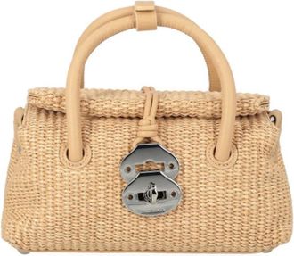 Zanellato Femme, Sacs, Beige, Taille: ONE Size Dotta Baby Shoulder Bag