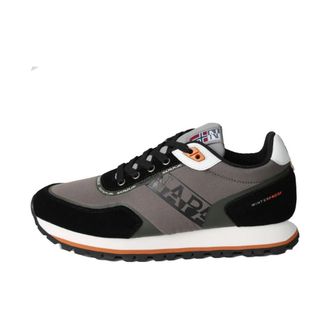 Napapijri Graue Leder/Textil Sneakers F2Lotus01 - - Shoes - Herren - Grau - 44 EU