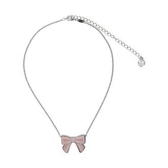 Yvmin Yvmin, Femme, Accessoires, Rose, Taille: ONE Size Collier Rose avec Fermeture Arri&egrave;re &agrave; Pince de Homard et D&eacute;tail de en Laiton M&eacute;lang&eacute; Femme