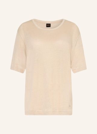 HUGO BOSS T-Shirt Emma Aus Leinen beige