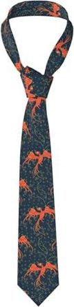 Generic Cravate Mode Des Cr&eacute;atures Mythiques Ph&eacute;nix Oiseau De Feu Tendance Cravates &Eacute;troit Cravates Homme Pour Affaires L&Eacute;cole Mariage
