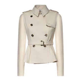 Burberry Femme, Vestes, Beige, Taille: 34 FR Light Vestes