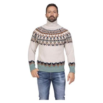 Dondup Herren, Strickwaren, Beige, LGröße