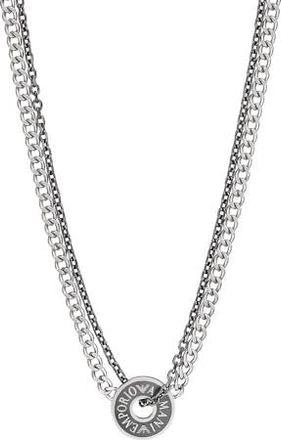 Emporio Armani Collier cha&icirc;ne en acier inoxydable et placage IP pour homme, EGS3093040