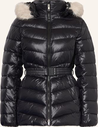 Calvin Klein Steppjacke Mit Abnehmbarer Kapuze Und Kunstfell schwarz