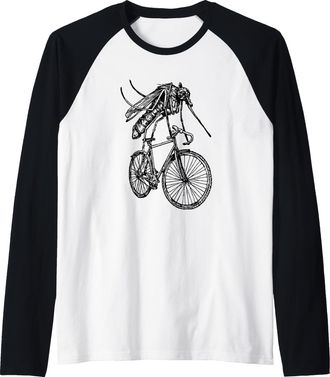Seembo Moskito-Fahrrad, lustiges Biker-Insekten-Reitrad Raglan