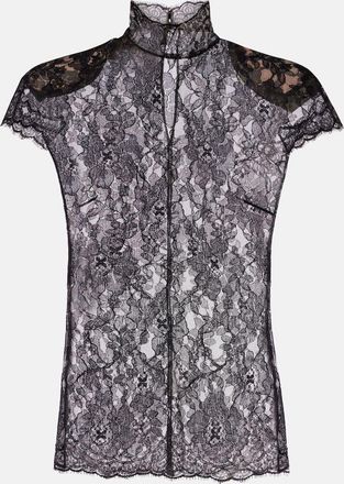 Valentino Top en coton m&eacute;lang&eacute;