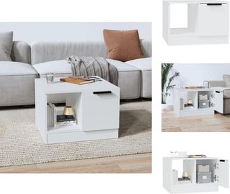 vidaXL Couchtisch Wei&szlig; 50x50x36 cm Holzwerkstoff - Couchtisch - Wohnzimmerstil - Wei&szlig;er Tisch - Holzwerkstoff M&ouml;bel - Sideboard