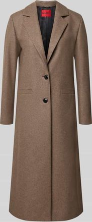 HUGO BOSS Relaxed Fit Mantel aus Woll-Mix Modell Mojeni