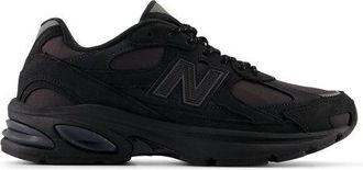 New Balance Unisex 2010 in Schwarz/Grau, Leder, Gr&ouml;&szlig;e 40.5