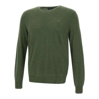 Polo Ralph Lauren Klassischer Gr&uuml;ner Merinowollpullover - - Knitwear - Herren - Gr&uuml;n - XL