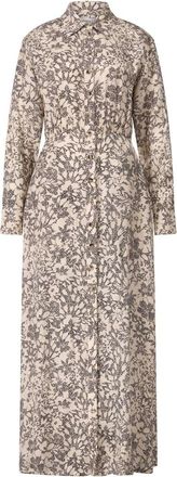 Golden Goose Blusenkleid aus Satin mit floralem Muster