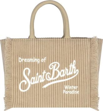 MC2 Saint Barth Femme, Sacs, Beige, Taille: ONE Size Borsa Vanity Mini Corduroy
