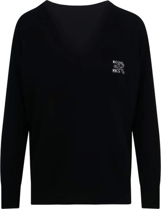 Ermanno Scervino pull à col v - Noir