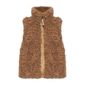 Woolrich Gilet hybride boucl&eacute; - Femme - Vestes - Brun - Taille: 38/40 FR