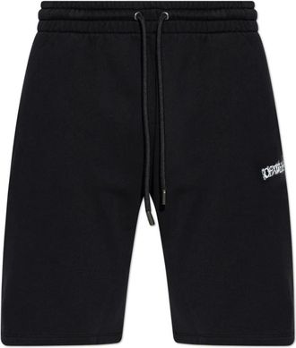 Off-white Homme, Shorts, Noir, Taille: L Logo Printed Drawstring Shorts