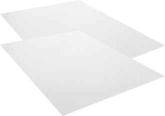 BESPORTBLE 2 St&uuml;ck Sublimations Aluminiumplatten 30X40cm Wei&szlig;e Hochglanz Metallschildrohlinge f&uuml;r Thermotransferdruck Bruchfest und Farbecht Sublimationsrohlinge