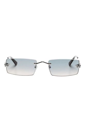 Cartier lunettes de soleil Panth&egrave;re - Argent