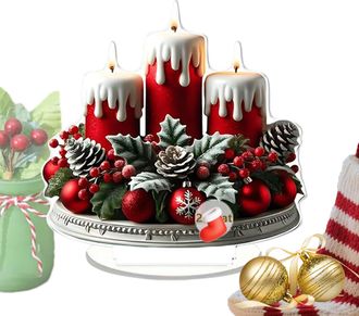 Generico Weihnachtsschmuck aus Acryl, festlich, zweidimensional, Acryl, f&uuml;r Tische, festliches Zubeh&ouml;r f&uuml;r Partys, f&uuml;r den Innenbereich, B&uuml;ro, Hochzeit, Wohnzi