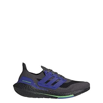 adidas Ultraboost 21 Grey/Black/Screaming Green 9 D (M)