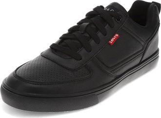 Levi's Freizeit-Sneaker f&uuml;r Herren, Schwarz einfarbig, 46 EU