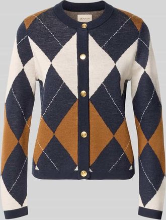 GANT Regular Fit Strickjacke aus reiner Wolle