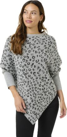 Kaffe Poncho KAmolly OneSize, Grey Melange OneSize