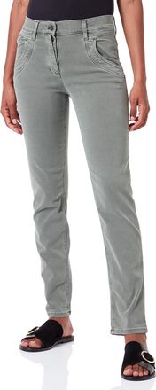 Gerry Weber Edition Damen 722003-66863 Jeans, Moss Nature Dye, 34
