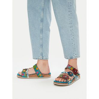 Laura Vita Pantoletten Laura Vita Brcyano 16 Blau