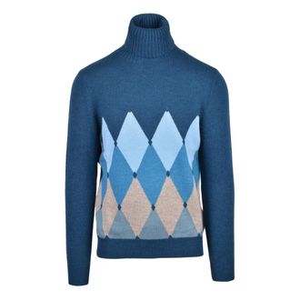 Ballantyne Kaschmir Hochgeschlossener Pullover - - Knitwear - Herren - Mehrfarbig - 2XL